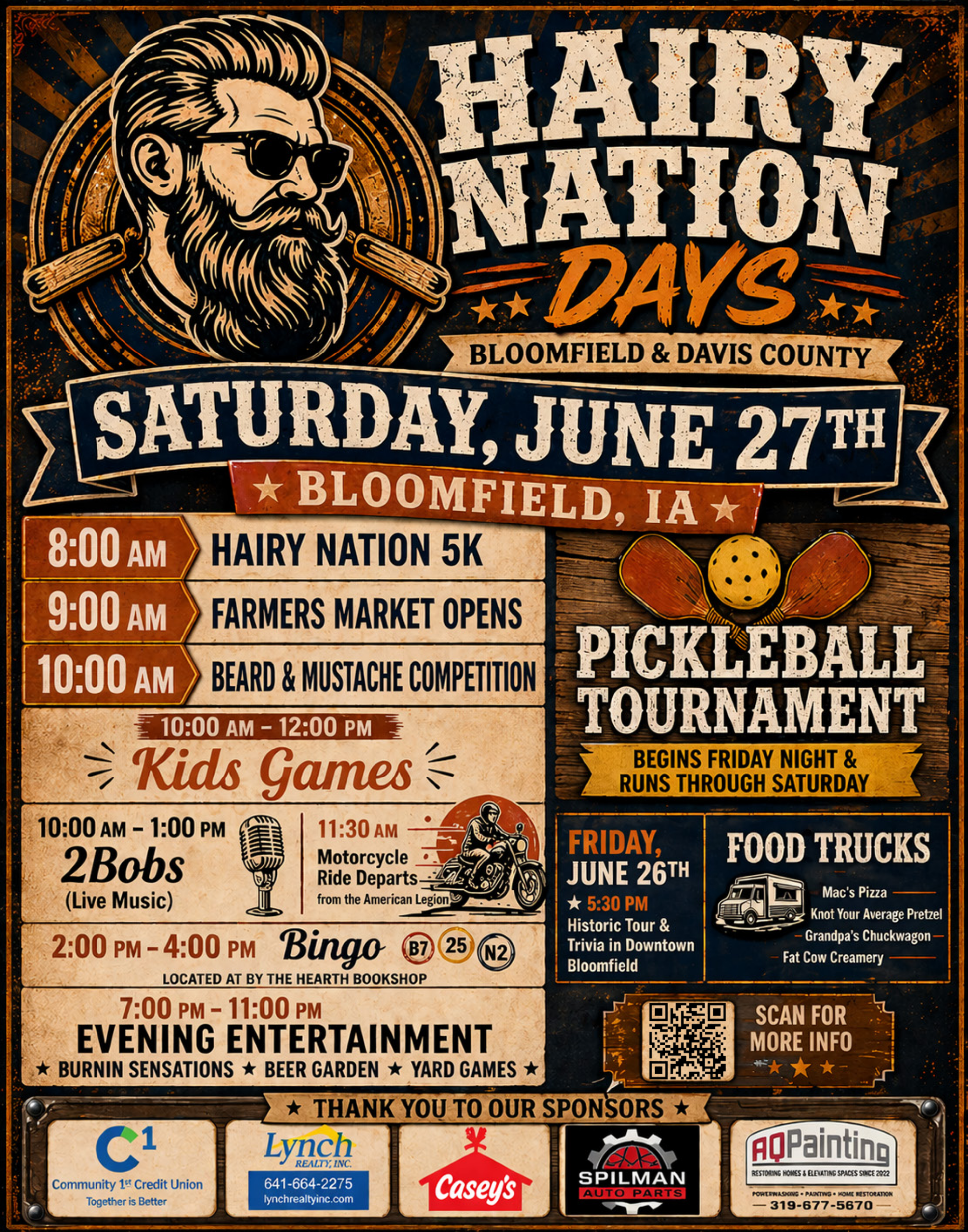 Hairy Nation Days scheduled for June 27th - Bloomfield Main Street